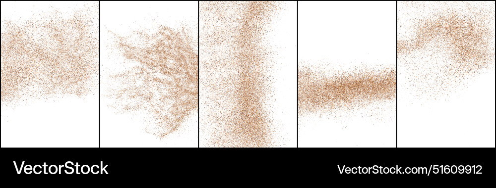 Set coffee color texture Royalty Free Vector Image