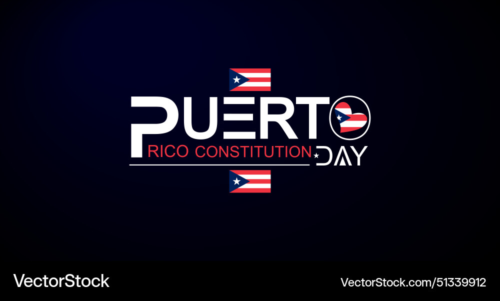 Vibrant and elegant design for puerto rico Vector Image
