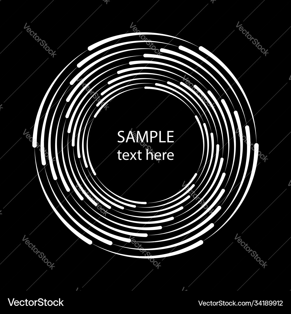 White thick speed lines in spiral form Royalty Free Vector