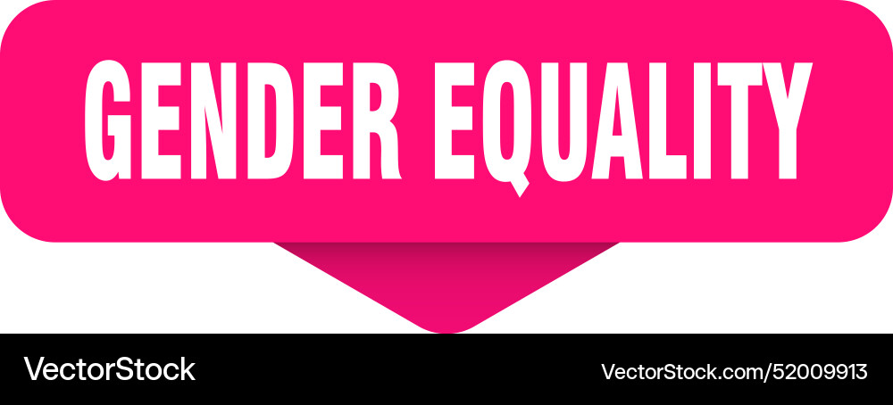 Gender equality sticker sign Royalty Free Vector Image
