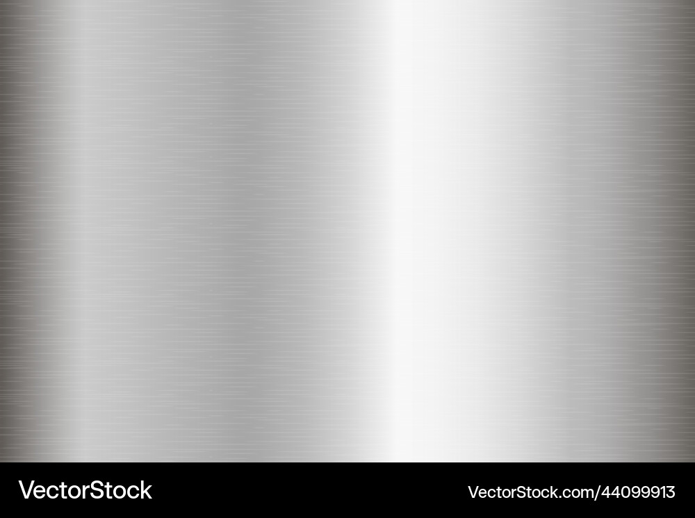 Silver foil background metal textured gradient Vector Image