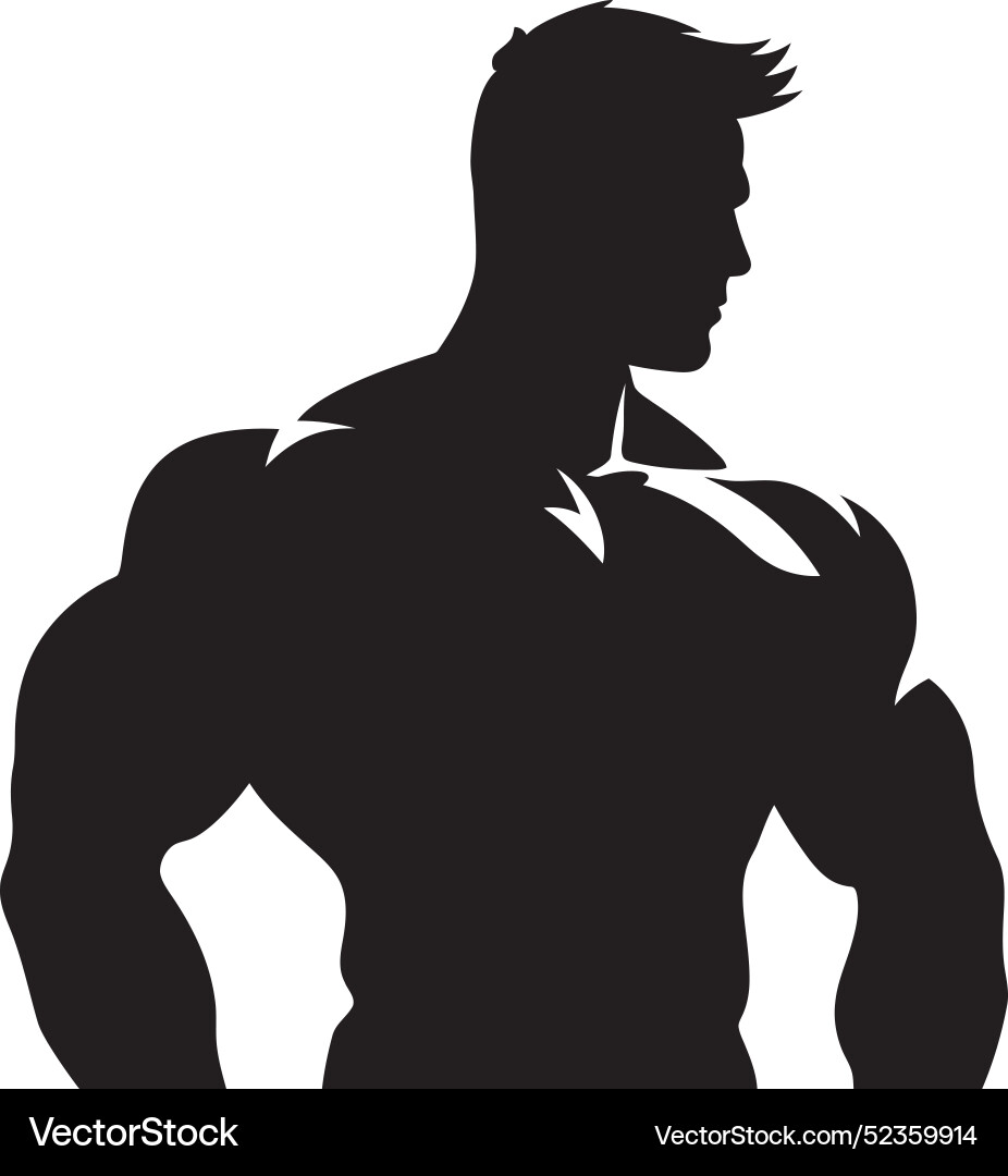 Bodybuilding and equestrian sports strength Vector Image