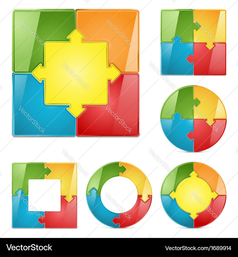 Graph set Royalty Free Vector Image - VectorStock
