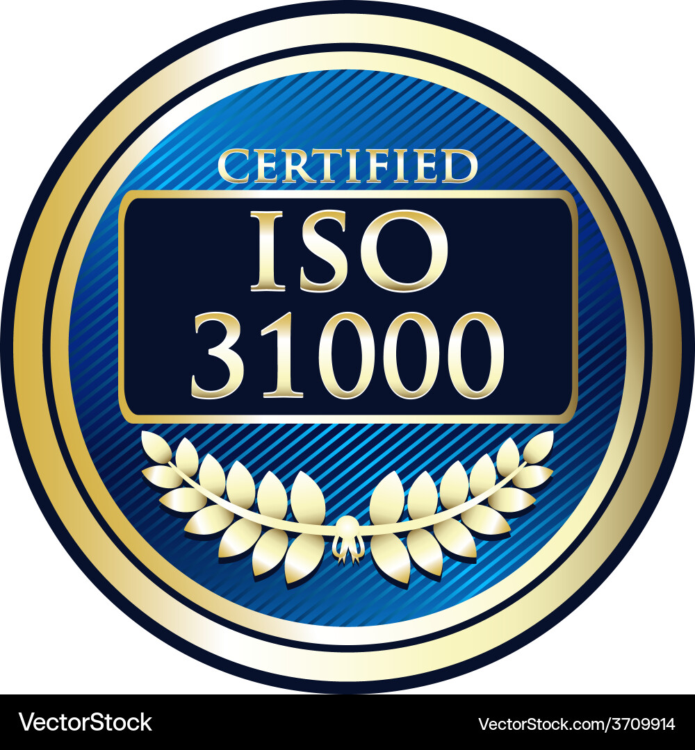 Iso 31000 Royalty Free Vector Image - VectorStock