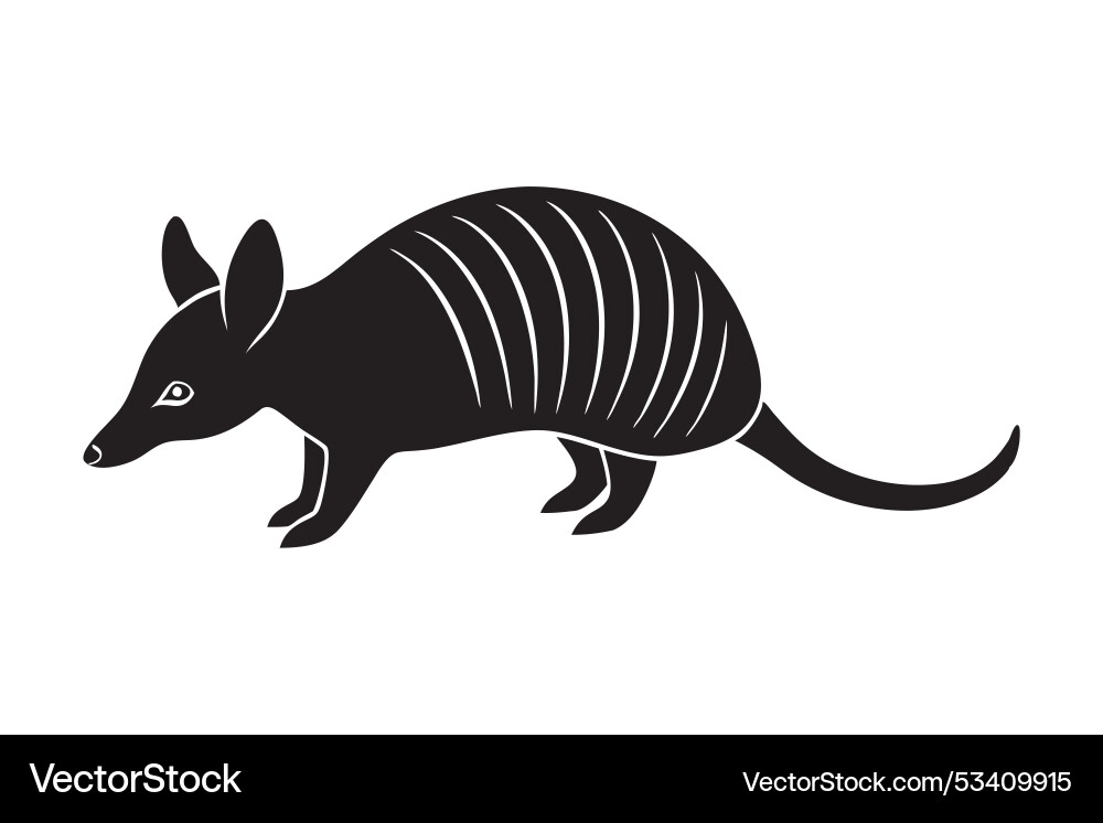 Armadillo silhouette Royalty Free Vector Image