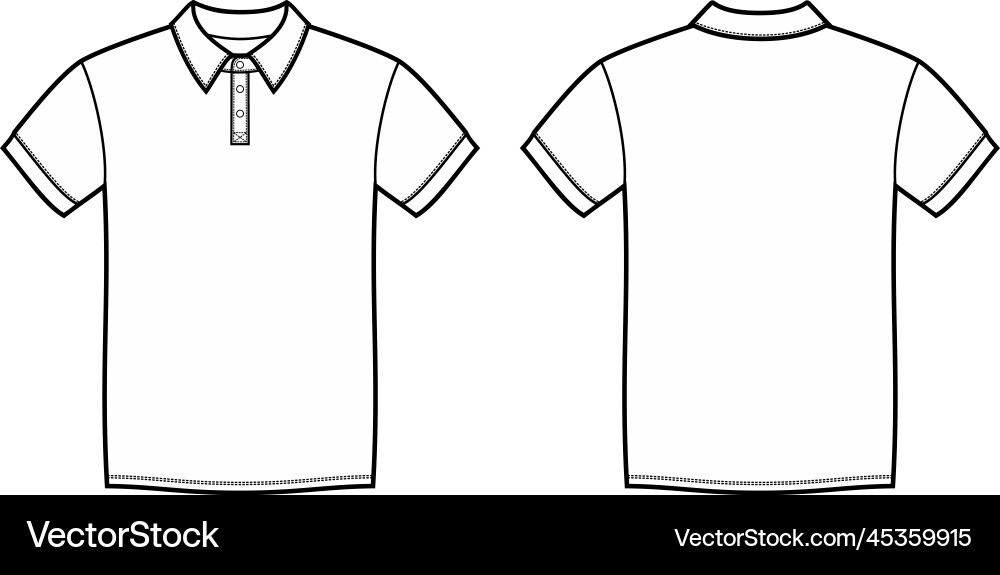 Mens polo t-shirt Royalty Free Vector Image - VectorStock