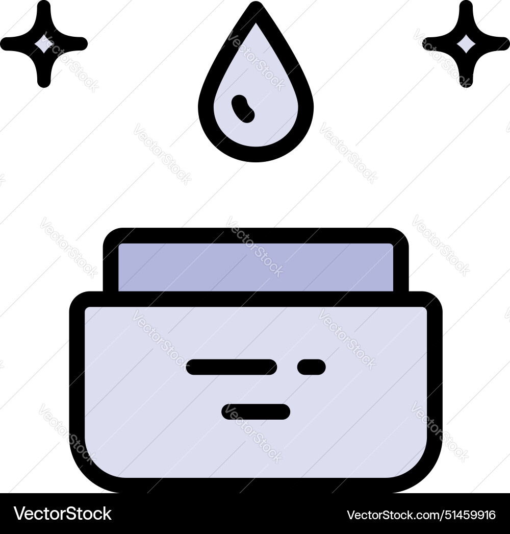 Eye cream color icon essence for fine lines Vector Image