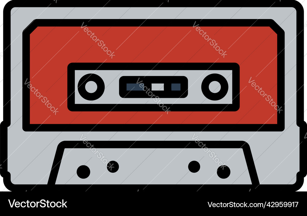 Audio cassette icon Royalty Free Vector Image - VectorStock