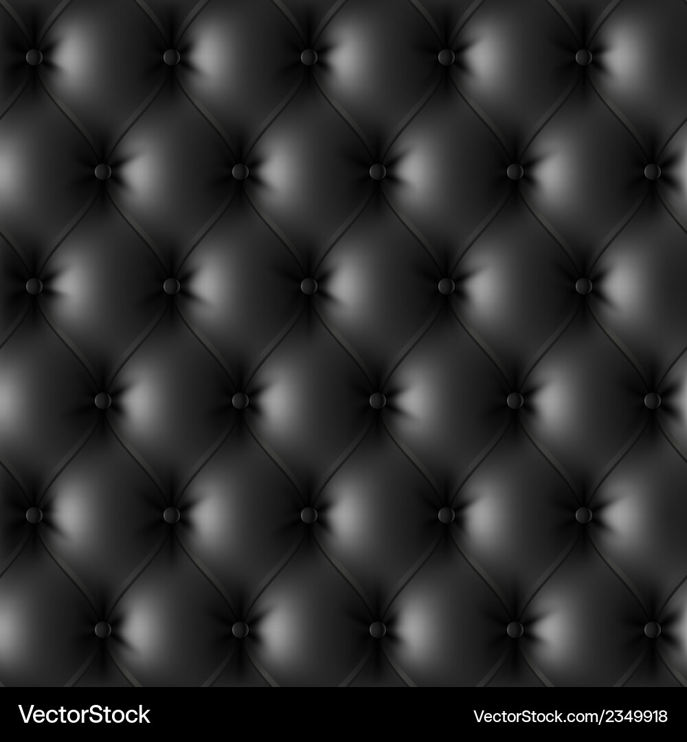 Black leather upholstery pattern Royalty Free Vector Image