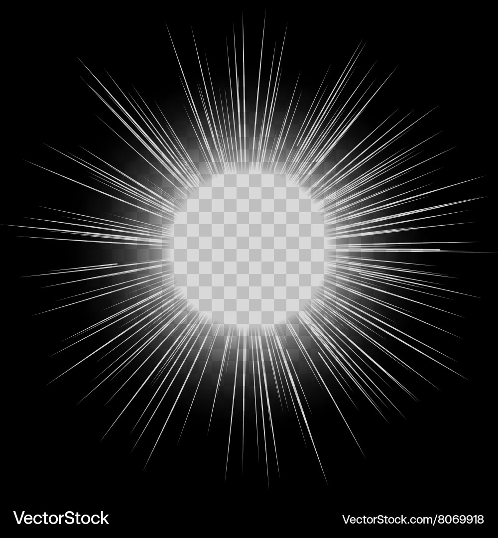 Manga comic book flash explosion radial lines Vector Image
