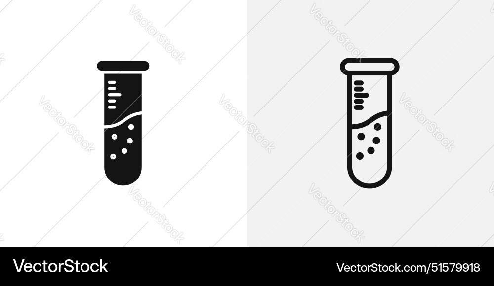 Test tube icon set Royalty Free Vector Image - VectorStock