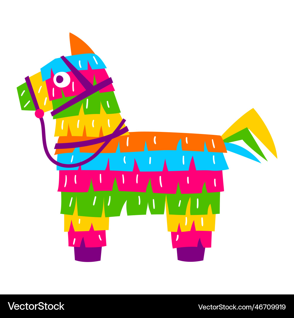 Colorful Mexican Pinata Celebration Royalty Free Vector