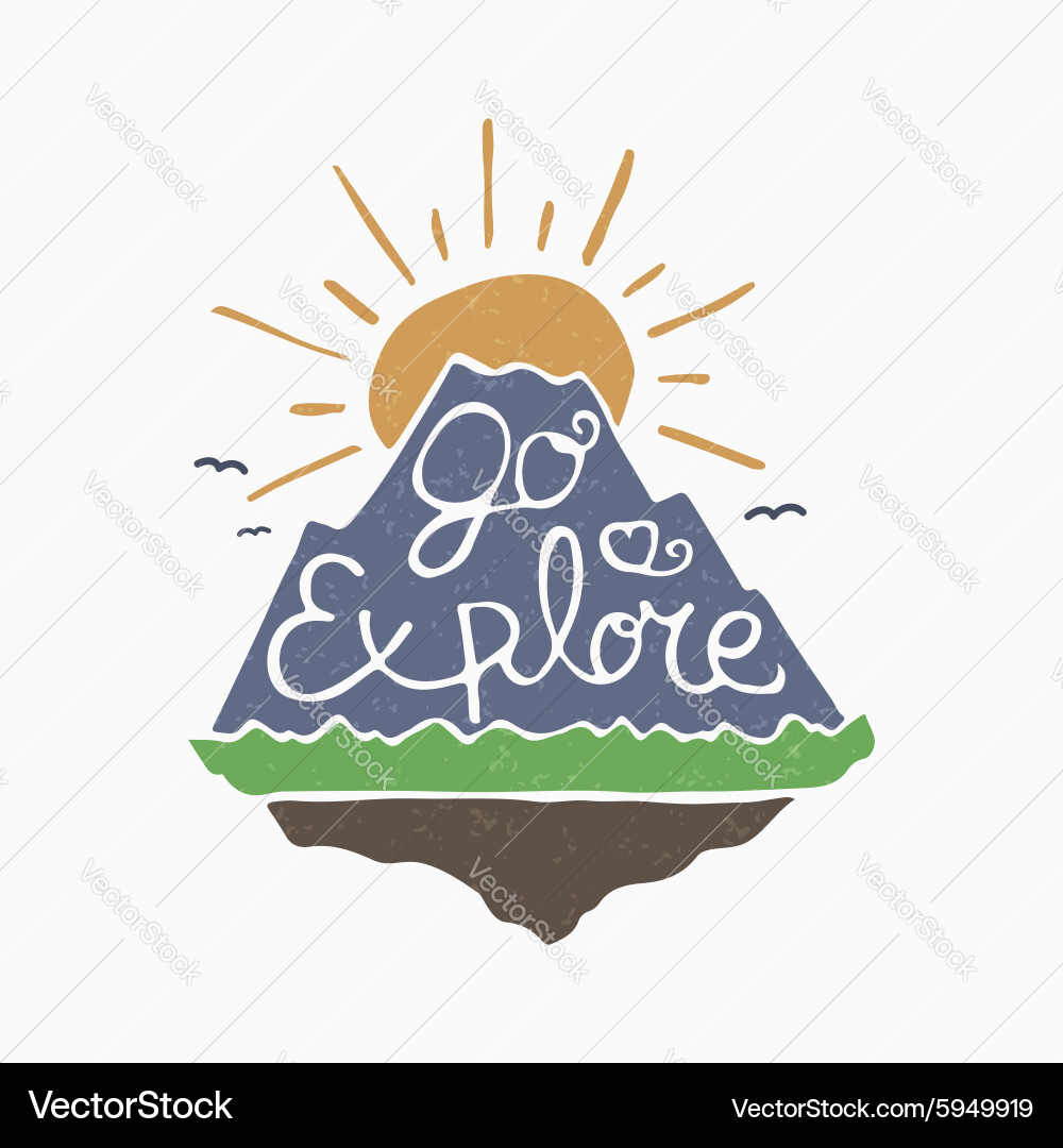 Go explore symbol Royalty Free Vector Image - VectorStock