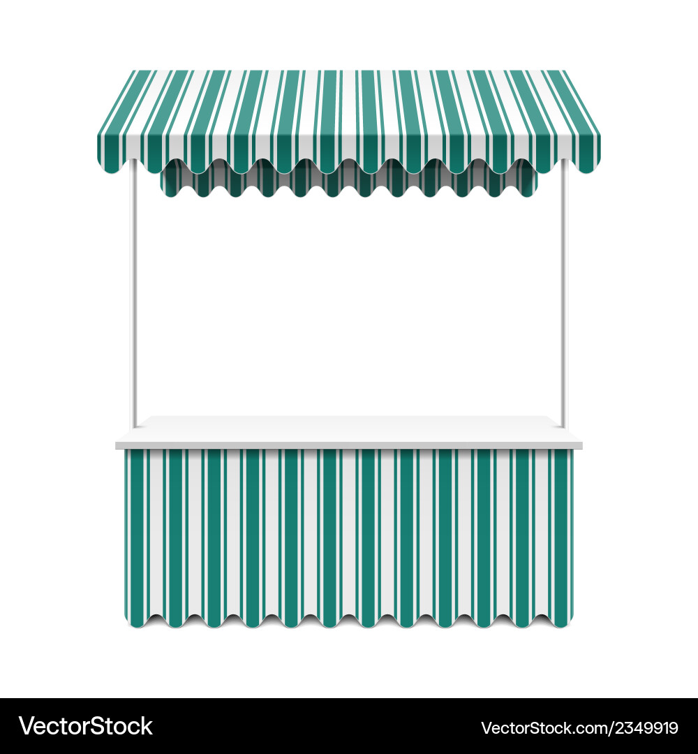 Outdoor Market Stall Royalty Free Vector Image