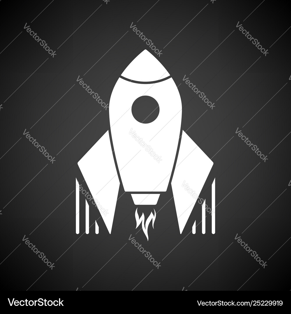 Startup rocket icon Royalty Free Vector Image - VectorStock
