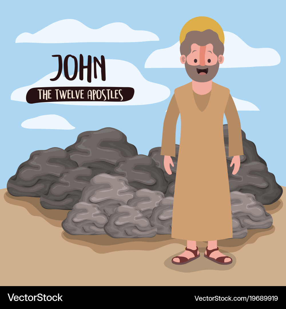 Twelve Apostles with John Royalty Free Vector Image