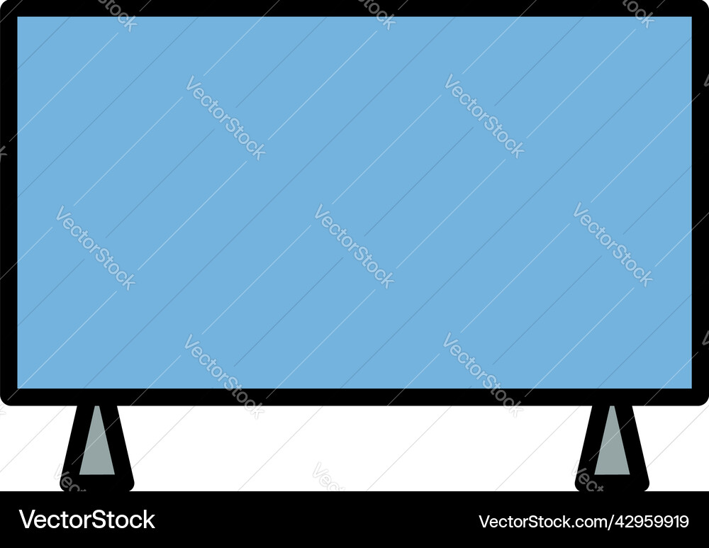 Wide tv icon Royalty Free Vector Image - VectorStock