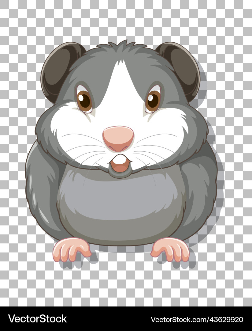 Hamster in cartoon style Royalty Free Vector Image