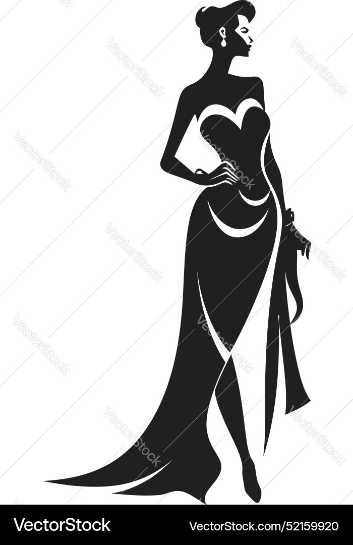 Stylish sensation glamorous lady icon Royalty Free Vector
