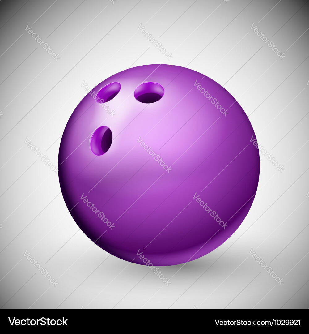 Bowling ball Royalty Free Vector Image - VectorStock