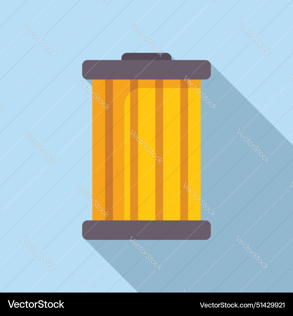 Flat design icon of sewing thread spool Royalty Free Vector