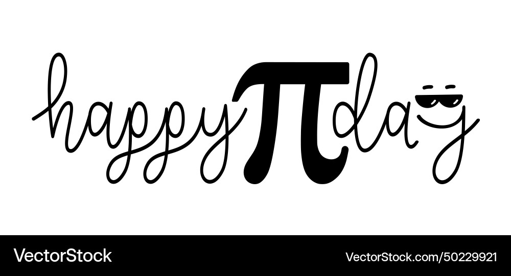 Happy Pi Day - 3.14 Celebration Royalty Free Vector Image