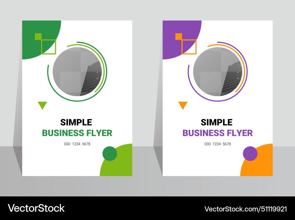 Modern business organization creative flyer Vector Image