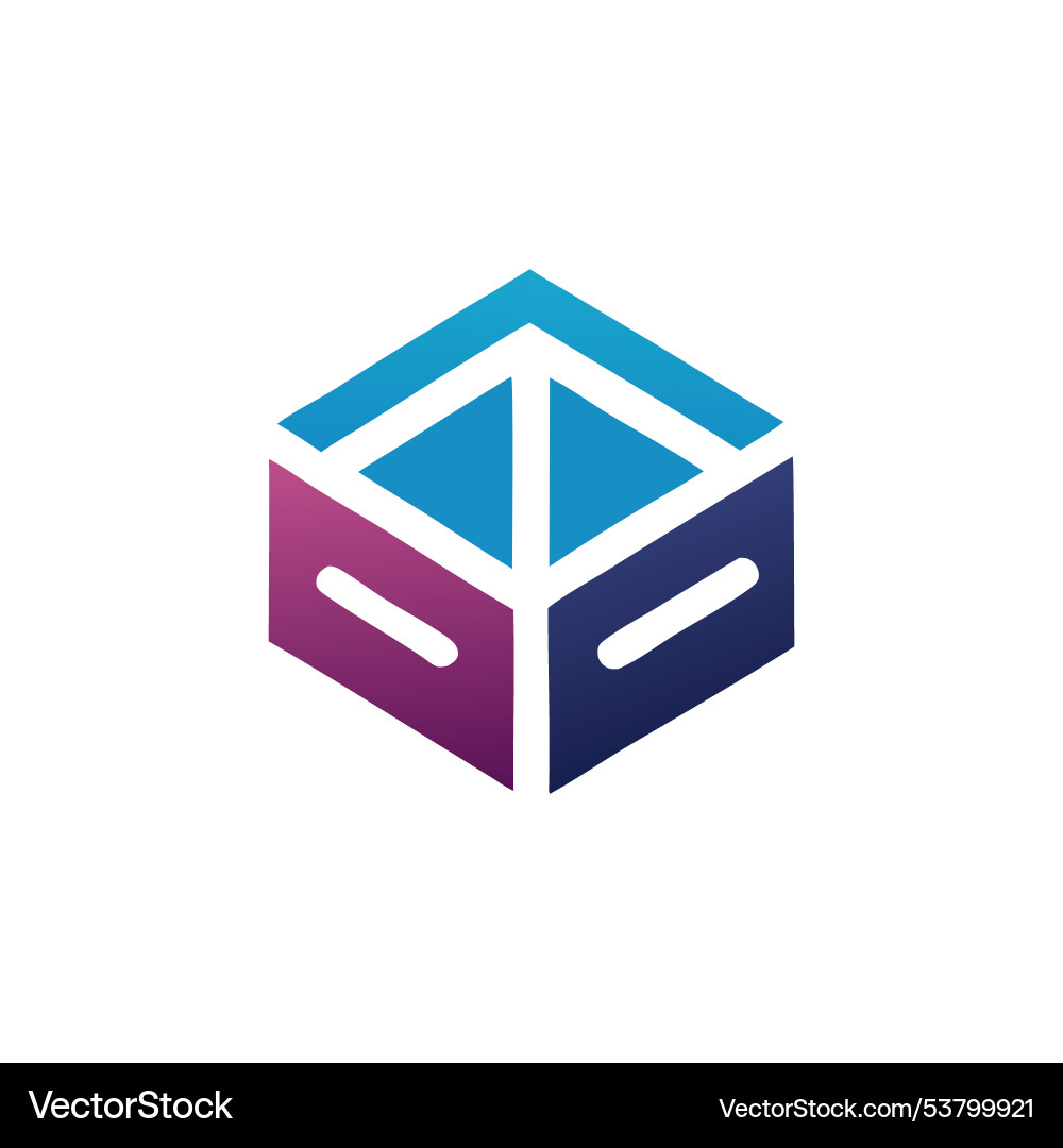 Modern tech-focused education logo Royalty Free Vector Image