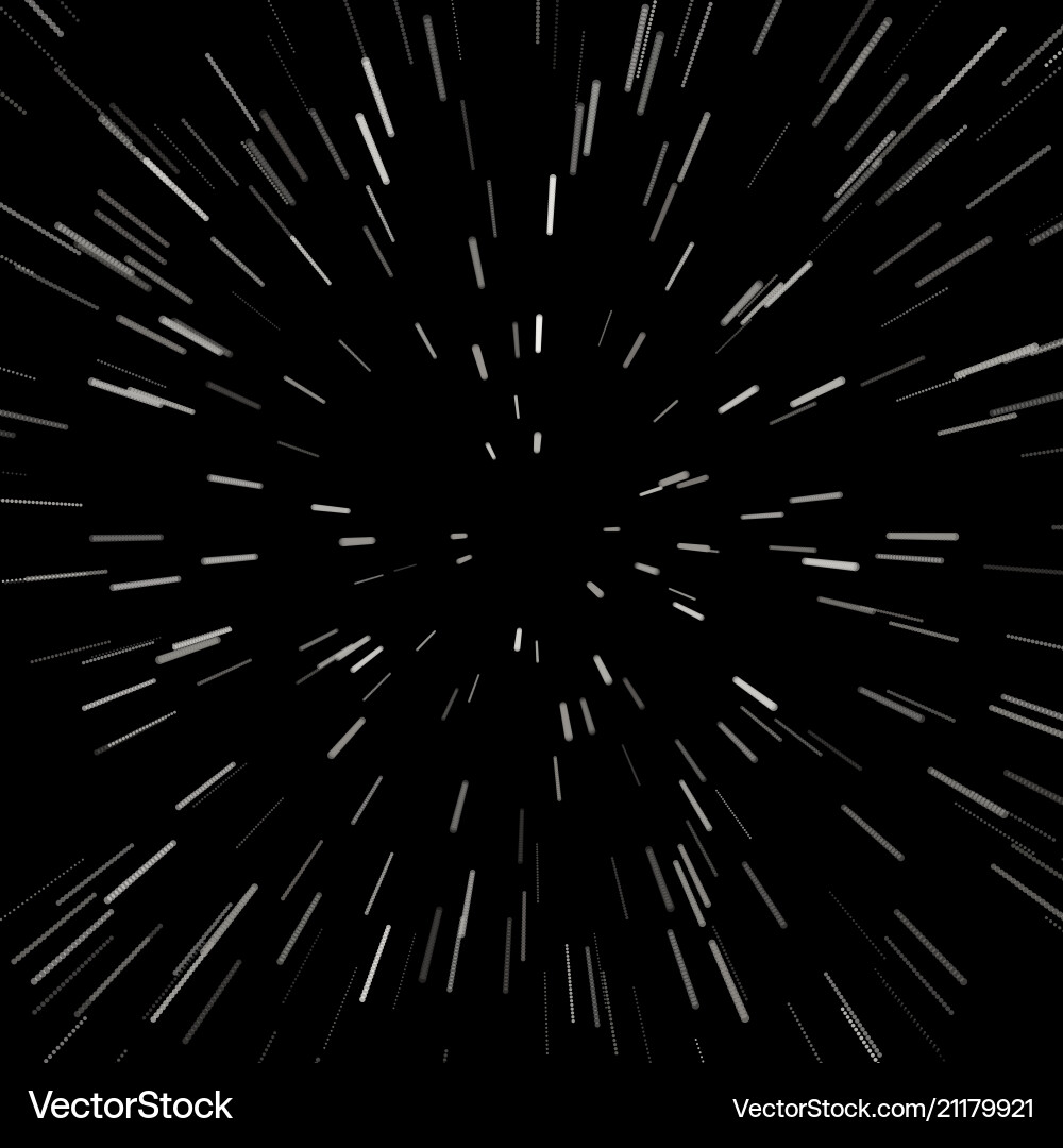 Warp Speed Stars Royalty Free Vector Image - VectorStock