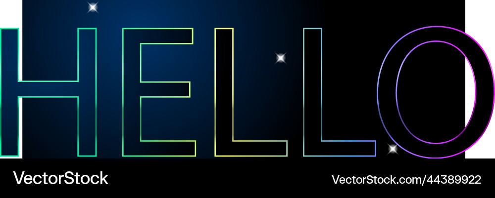 Colorful text effect Royalty Free Vector Image