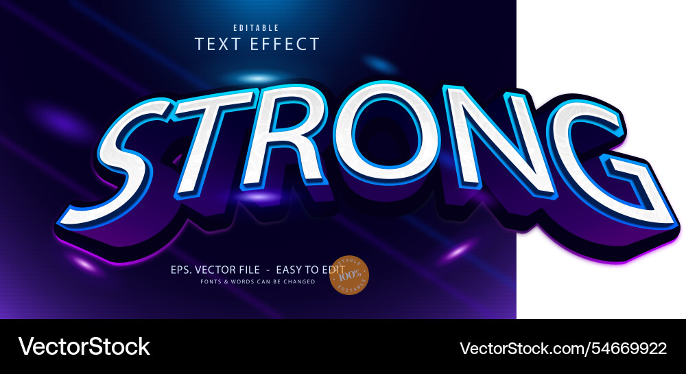 Strong futuristic esport game and stream text Vector Image