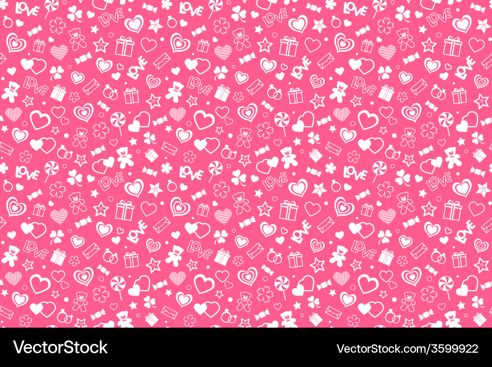 Valentine pattern Royalty Free Vector Image - VectorStock