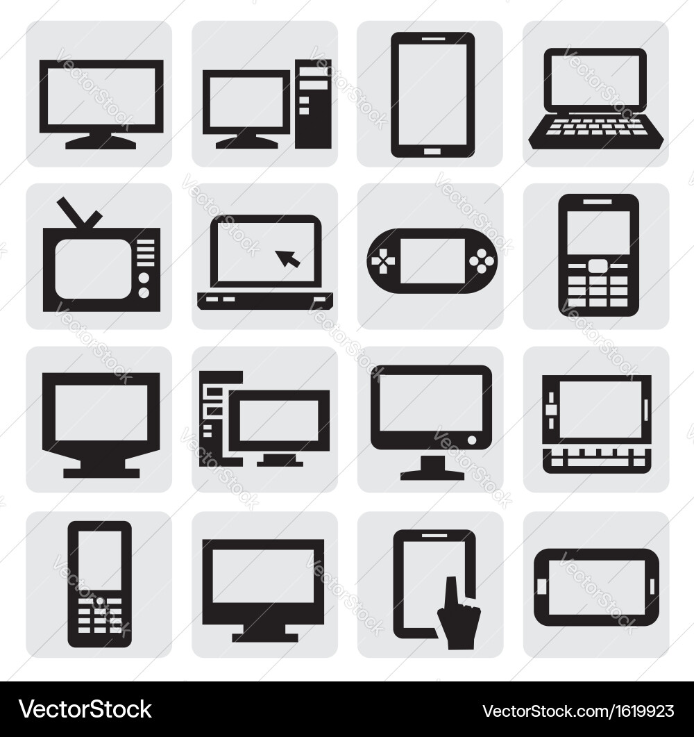 Electronic devices Royalty Free Vector Image - VectorStock