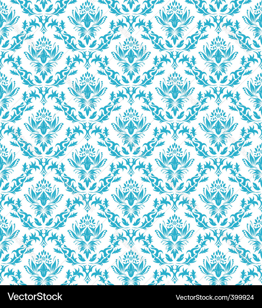 Damask pattern Royalty Free Vector Image - VectorStock