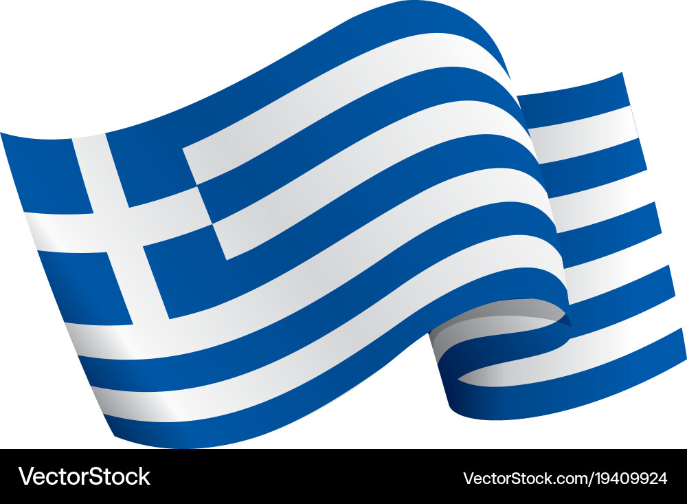 Greece Flag Symbol Royalty Free Vector Image - VectorStock