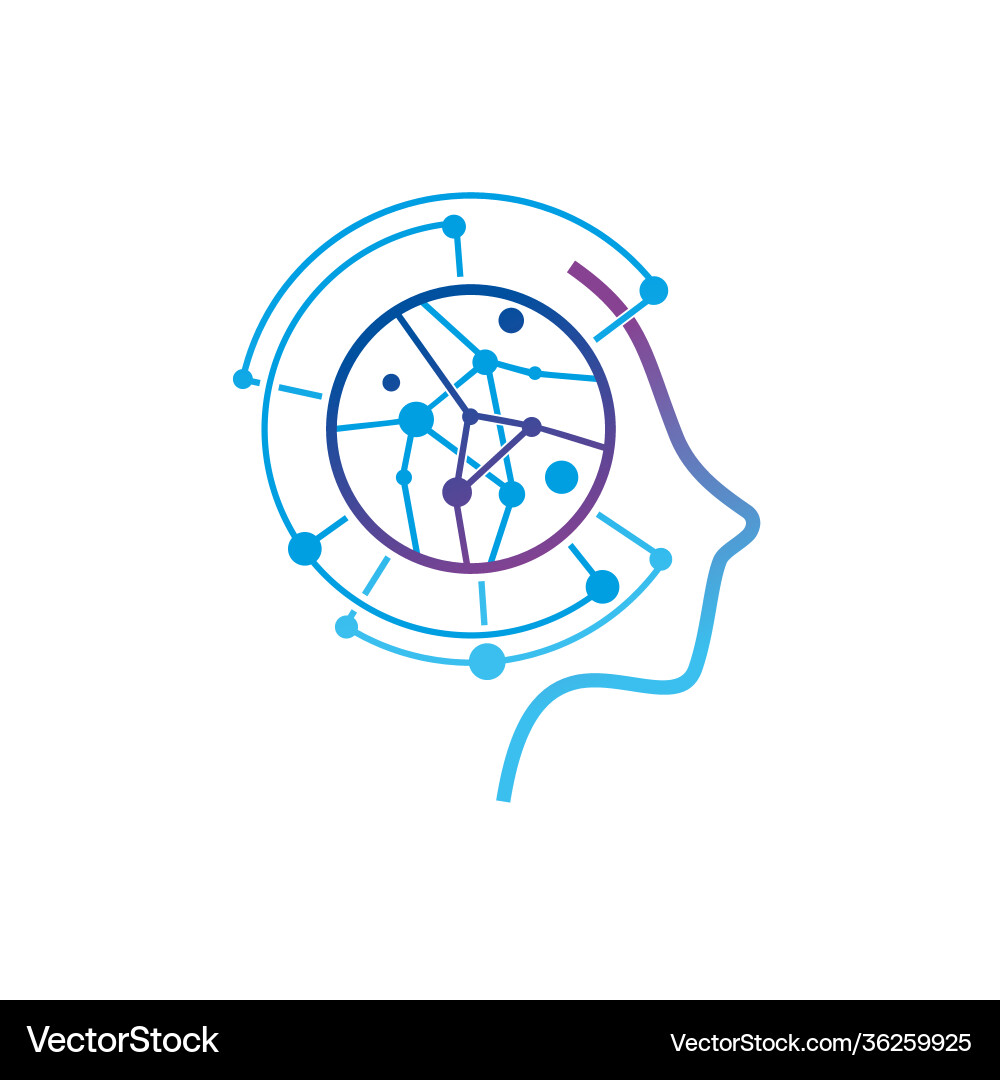 Brain activity cognitive system human Royalty Free Vector