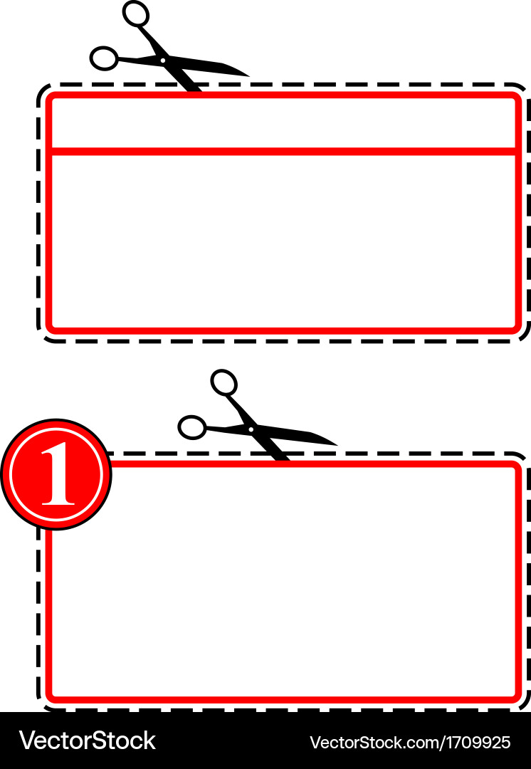 Discount coupon isolated Royalty Free Vector Image