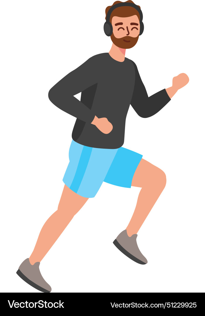 Runner man athlete Royalty Free Vector Image - VectorStock