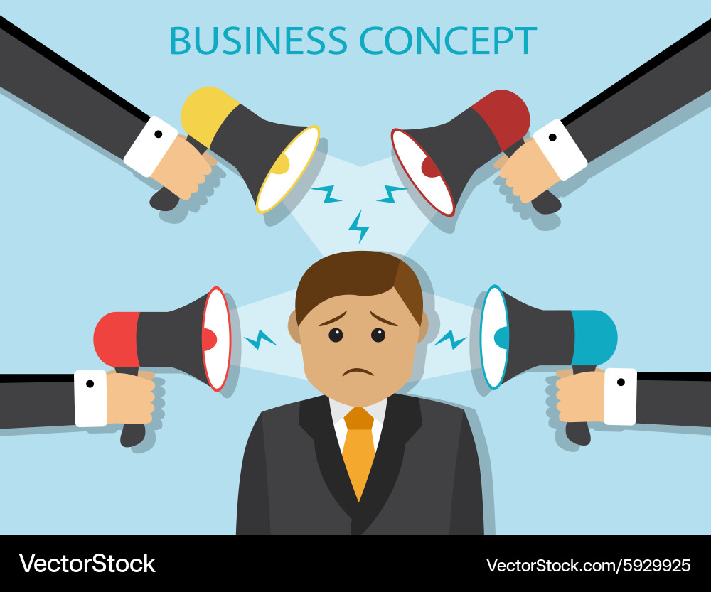 Stressful situations at work Royalty Free Vector Image