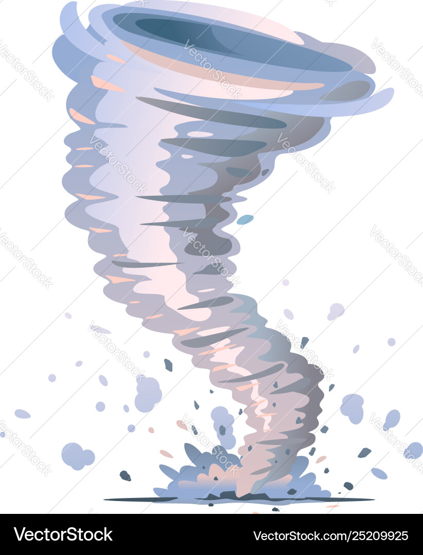 Tornado isolated Royalty Free Vector Image - VectorStock