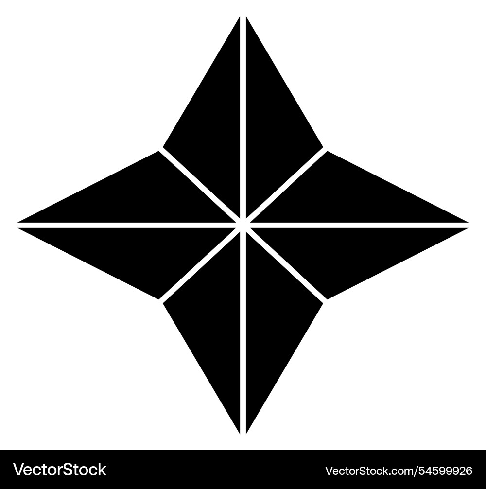 8 photo collage geometric star shape design Vector Image