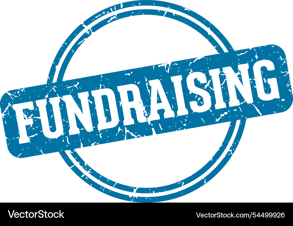 Fundraising stamp Royalty Free Vector Image - VectorStock