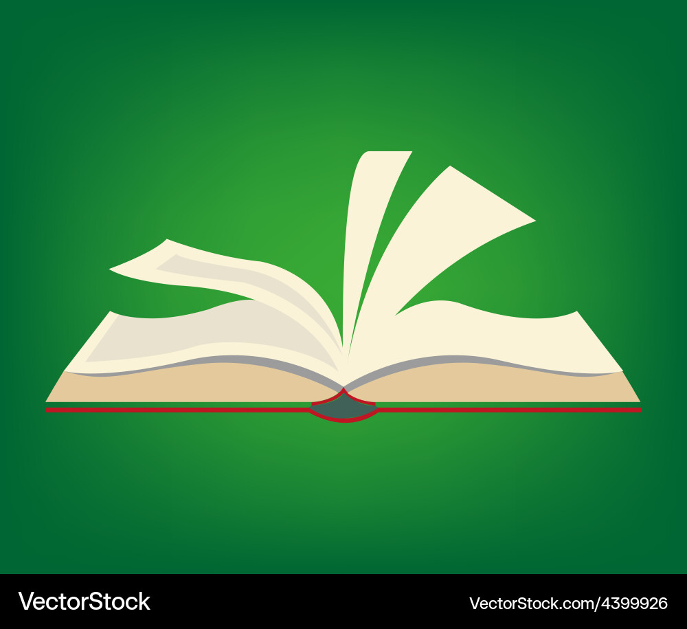 Open book Royalty Free Vector Image - VectorStock