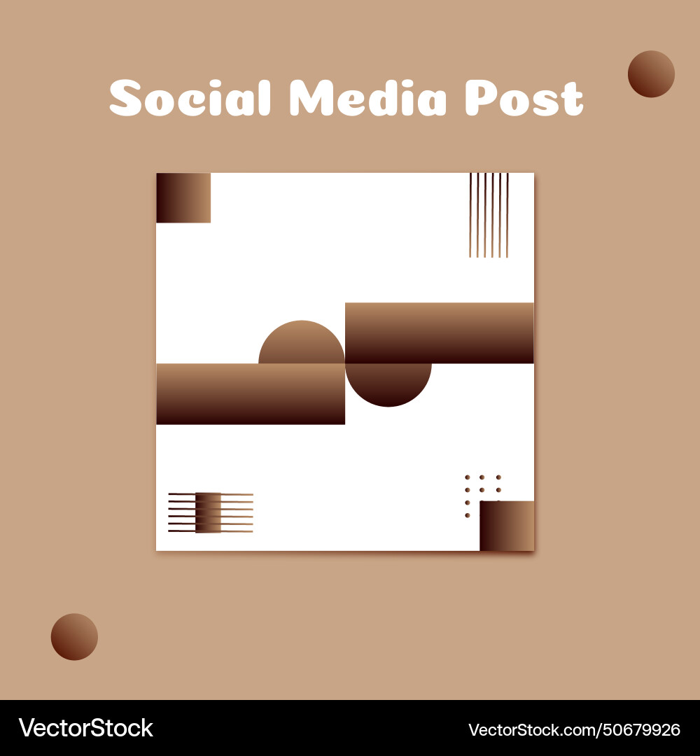 Social media post Royalty Free Vector Image - VectorStock
