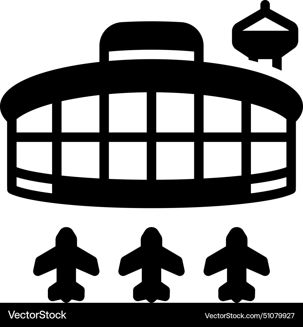 Airport hub Royalty Free Vector Image - VectorStock