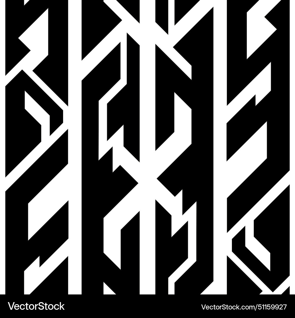 Black tech mosaic seamless pattern Royalty Free Vector Image