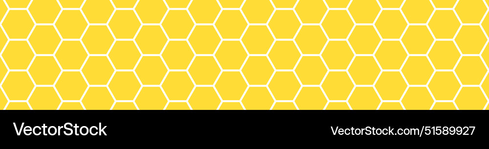 Cute honeycomb pattern with hexagon cells Vector Image