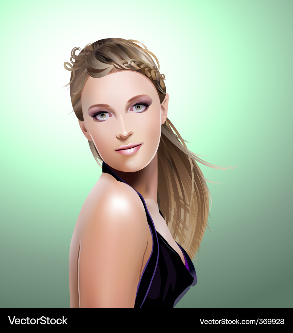 Beautiful woman Royalty Free Vector Image - VectorStock