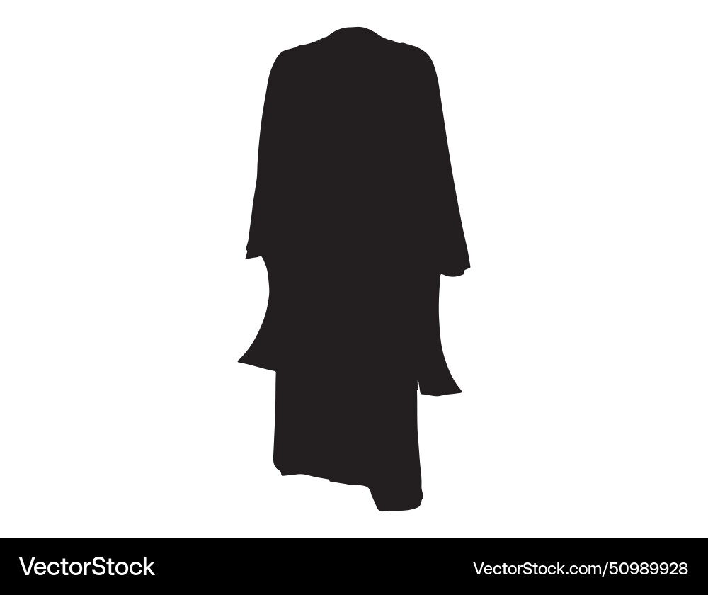 Graduation gown silhouette art Royalty Free Vector Image