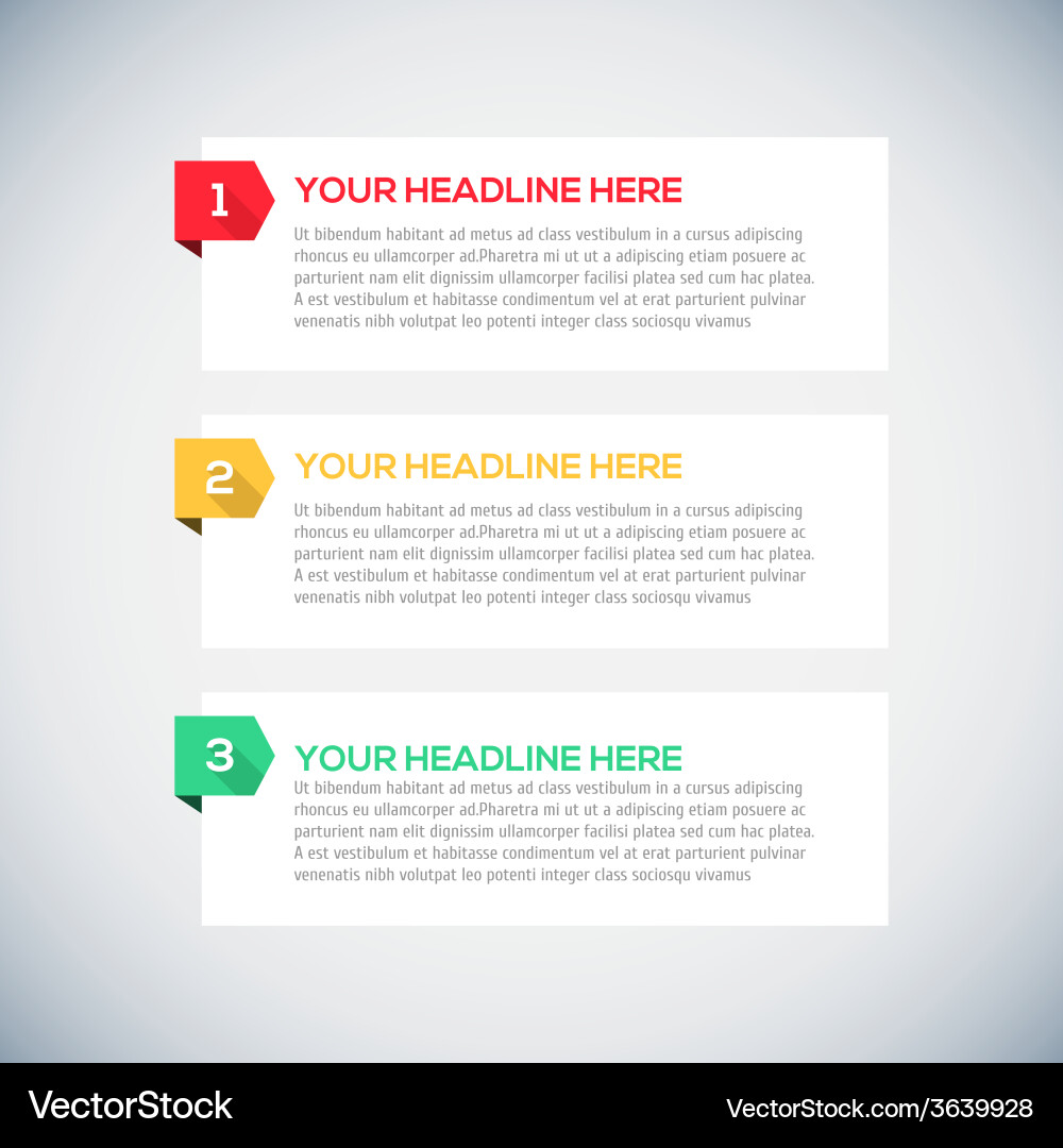 Modern infographics design layout with long shadow